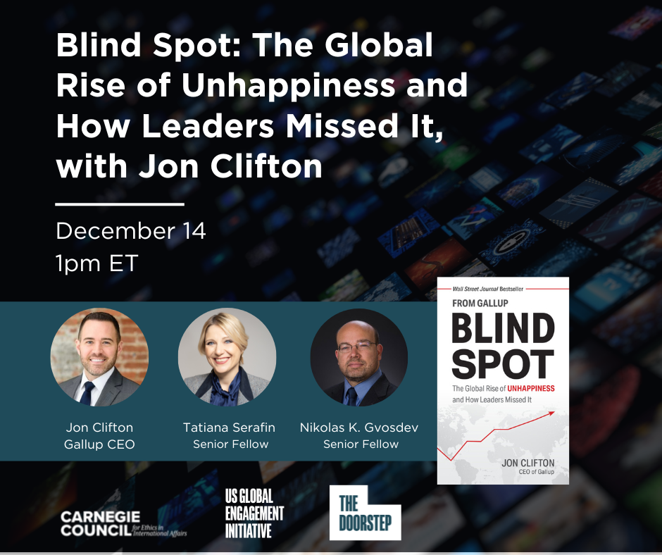 Blind Spot, Jon Clifton | Carnegie Council Registration